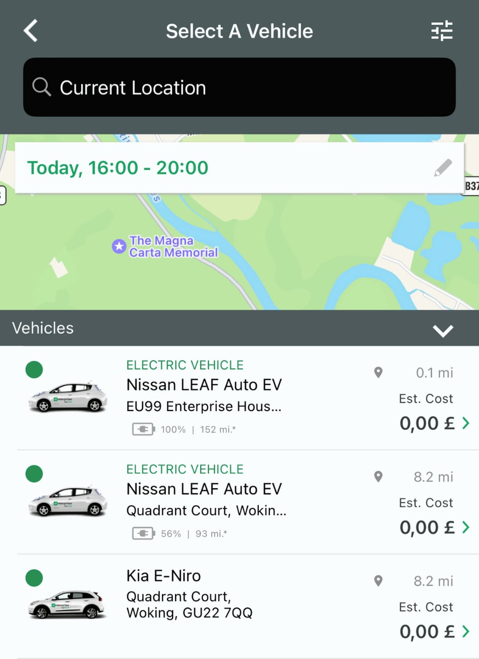 Electric vehicles | Enterprise Car Club